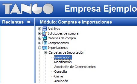 Circuito de importación