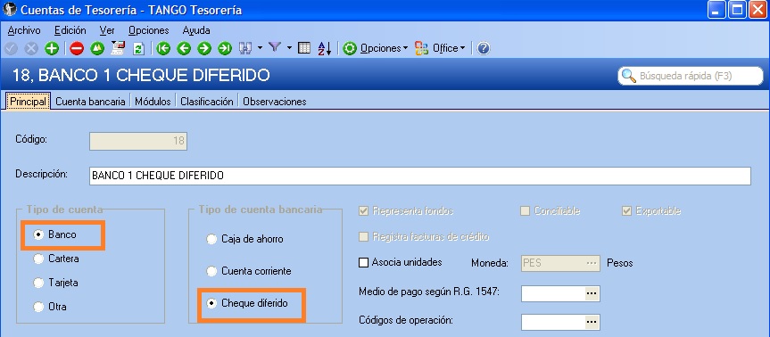 Cómo cargar los cheques diferidos