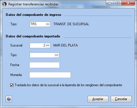 Transferencia de valores de tesorería